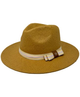 Cole Haan Straw Fedora Hat - Macy's