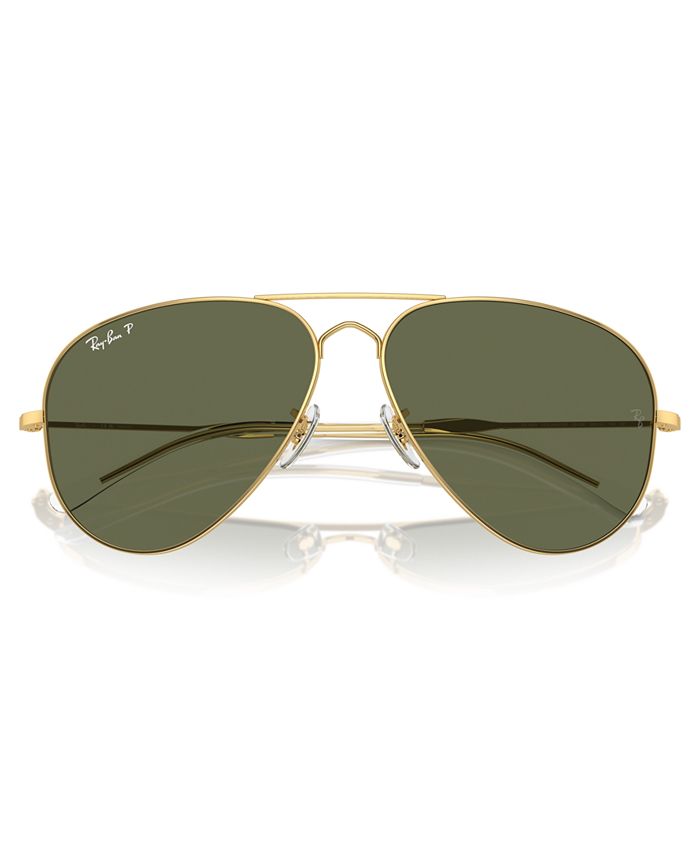 Ray-Ban Unisex Polarized Sunglasses, Old Aviator Rb3825 - Macy's