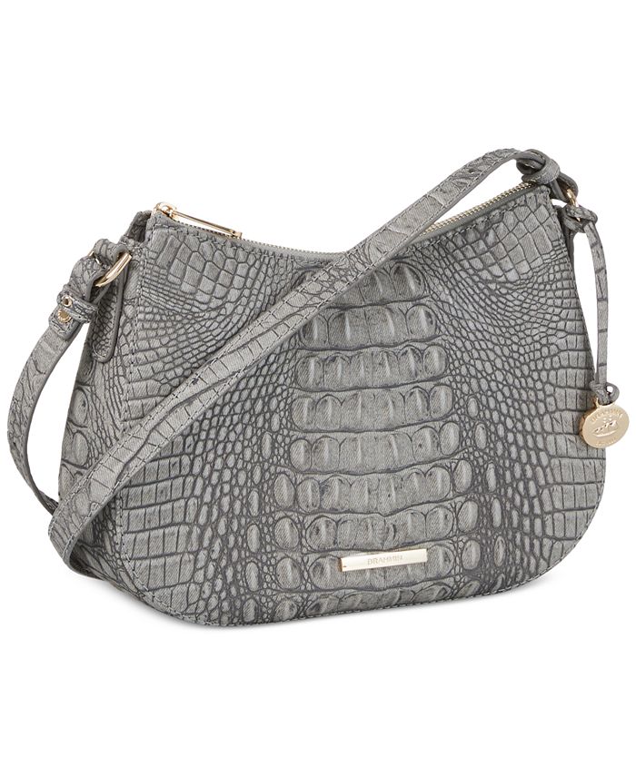 Brahmin Shayna Fairest Grey Tetra Small Leather Crossbody - Macy's