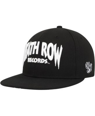 Men's Black Death Row Records Paisley Fitted Hat - Macy's