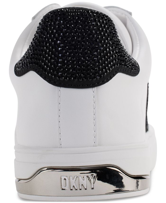 DKNY Abeni Rhinestone Logo Low Top Sneakers - Macy's