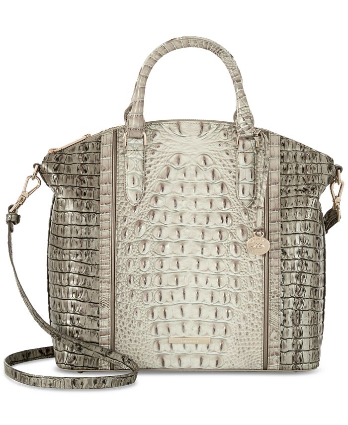 Brahmin Duxbury Satchel Fairest Grey Breakwater Large Leather Satchel ...