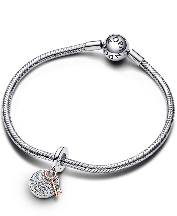 Pandora Two-Tone Key To Happiness Double Dangle Charm - Macy's