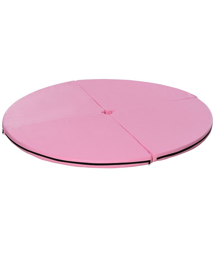 Soozier 2"T x 5"W Foldable Dance Pole Crash Mat, Portable Round Pole ...