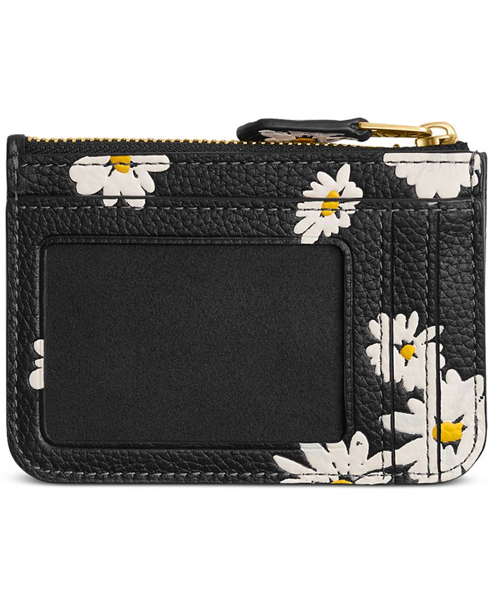 COACH Mini Skinny Floral Print Leather ID Case - Macy's