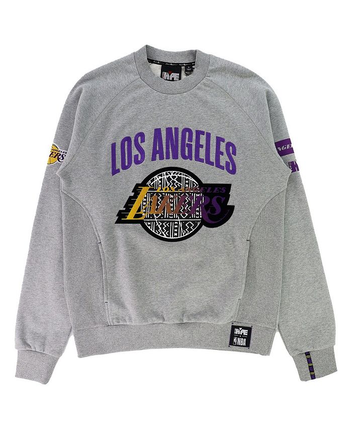 Two Hype Men's and Women's NBA x Heather Gray Los Angeles Lakers ...