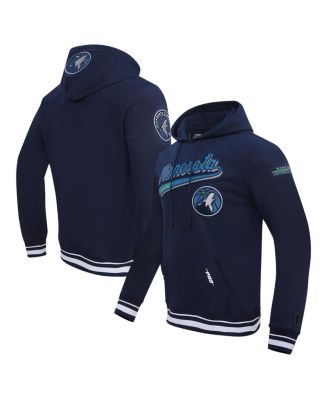 Men's Pro Standard Navy Minnesota Timberwolves Script Tail Pullover ...