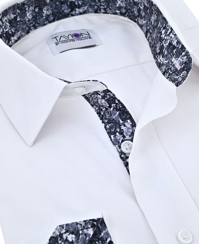 Tayion Collection Men's Solid Dress Shirt - Macy's