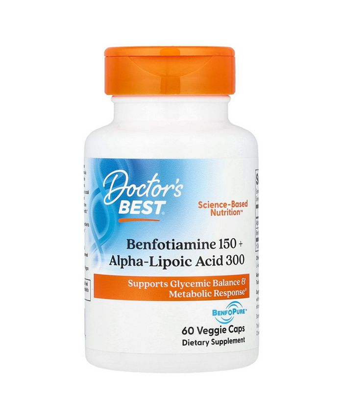 Doctor's Best Benfotiamine 150 + Alpha-Lipoic Acid 300 - 60 Veggie Caps - Macy's