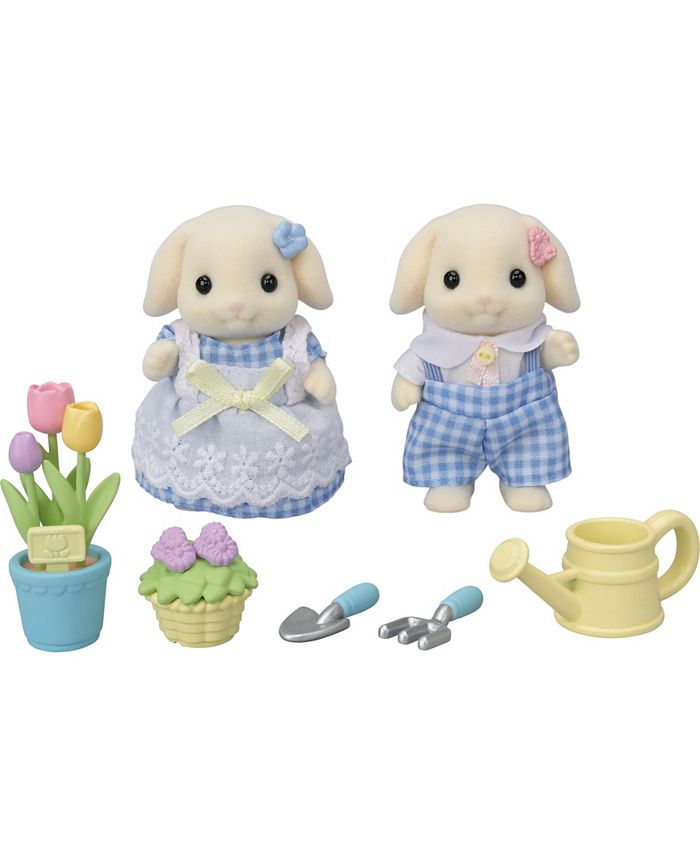 Calico Critters Blossom Gardening Set -Flora Rabbit Sister Brother ...