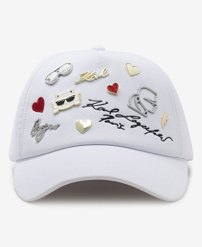 KARL LAGERFELD PARIS Women's Charm Baseball Hat - Macy's