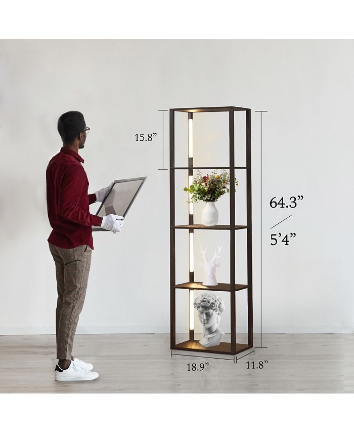 FENLO Fancy Plus - LED Display Shelf Floor Lamp with 3 Brightness ...