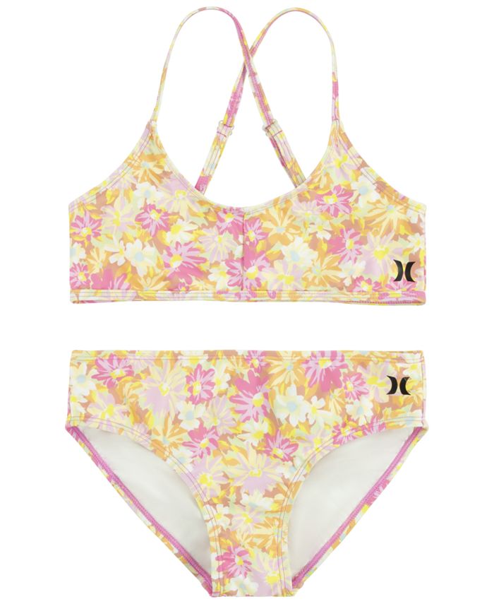 Hurley Big Girls Triangle Bikini Set - Macy's