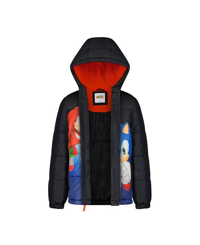 SEGA Sonic the Hedgehog Kid's Printed Midweight Puffer Jacket - Macy's