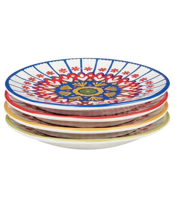 Certified International Spice Love Canape Plates Set of 4 - Macy's