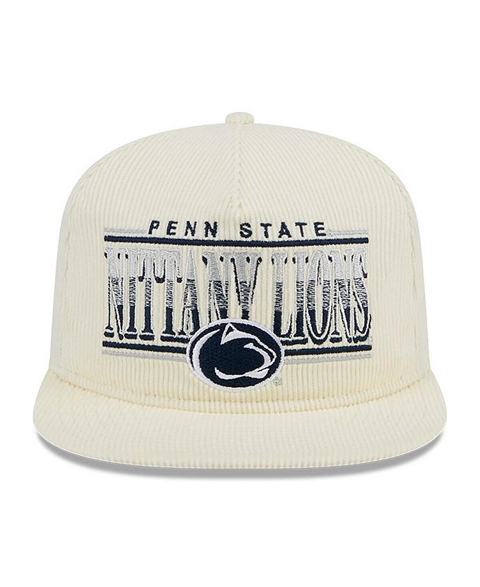 New Era Men's White Penn State Nittany Lions Throwback Golfer Corduroy ...