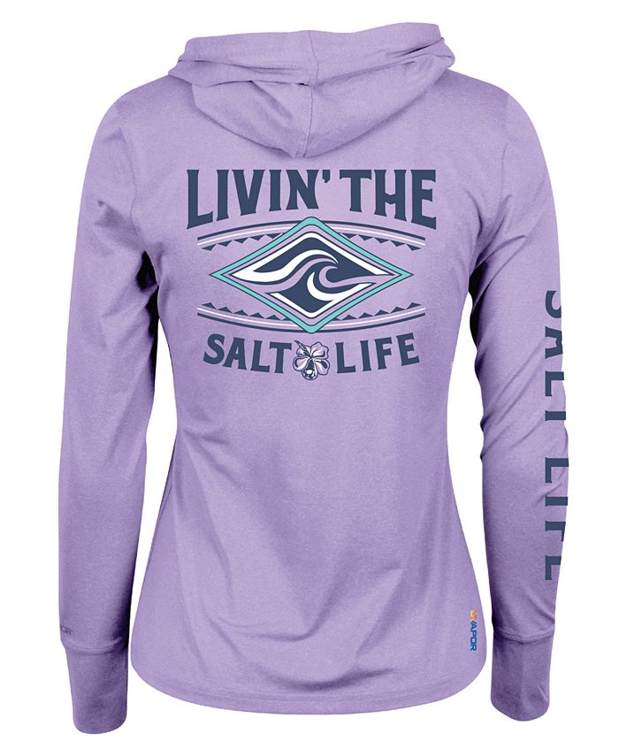 Salt Life Women's Livin Wave Graphic Hooded T-Shirt - Macy's