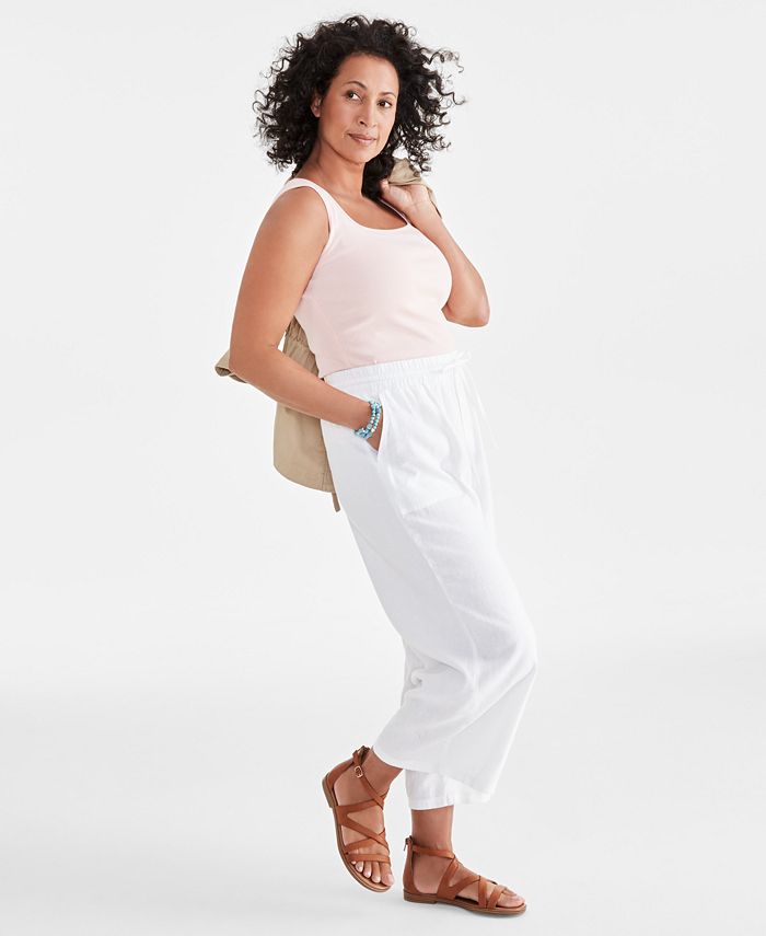 Style & Co Women's Cropped Drawstring Pants, Created for Macy's - Macy's