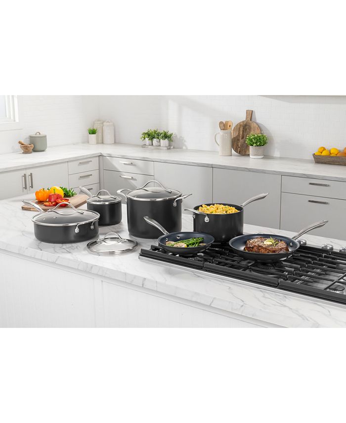 Guy Fieri Flavortown Hard-Anodized Laser Titanium Aluminum 10-Pc ...