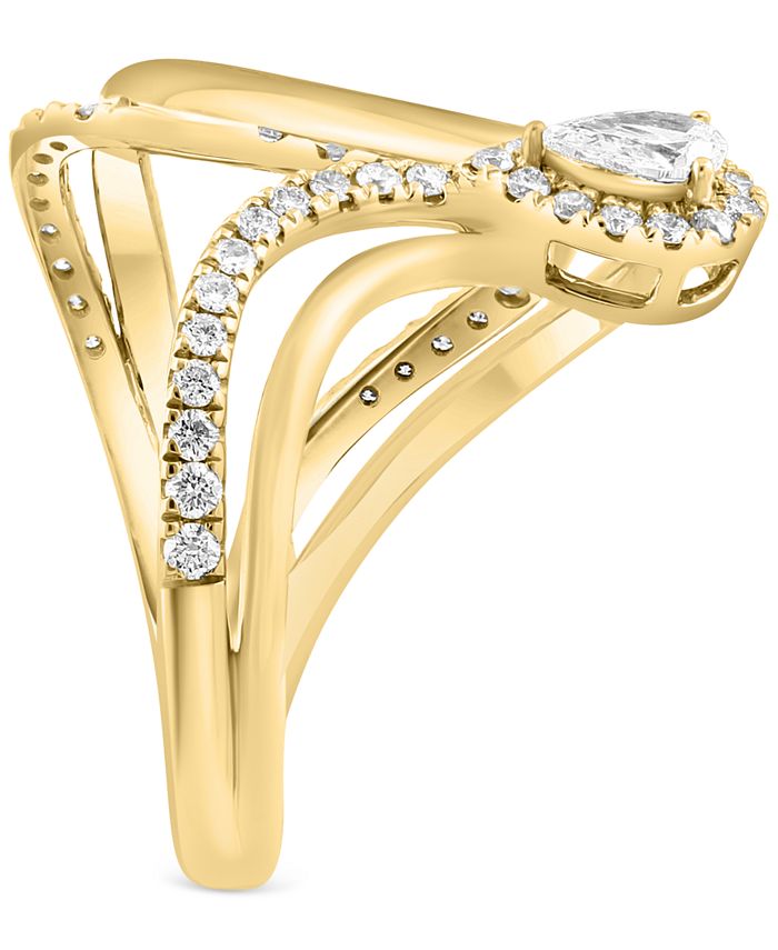 EFFY Collection EFFY® Diamond Sculptural Ring (5/8 ct. t.w.) in 14k ...