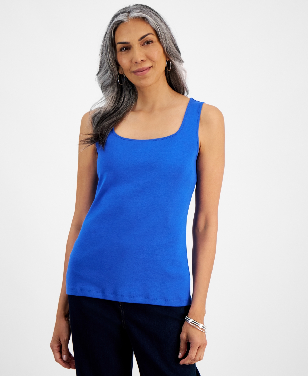 Click here for Style & Co Womens Cotton Square-Neck Tank Top  Exc... prices