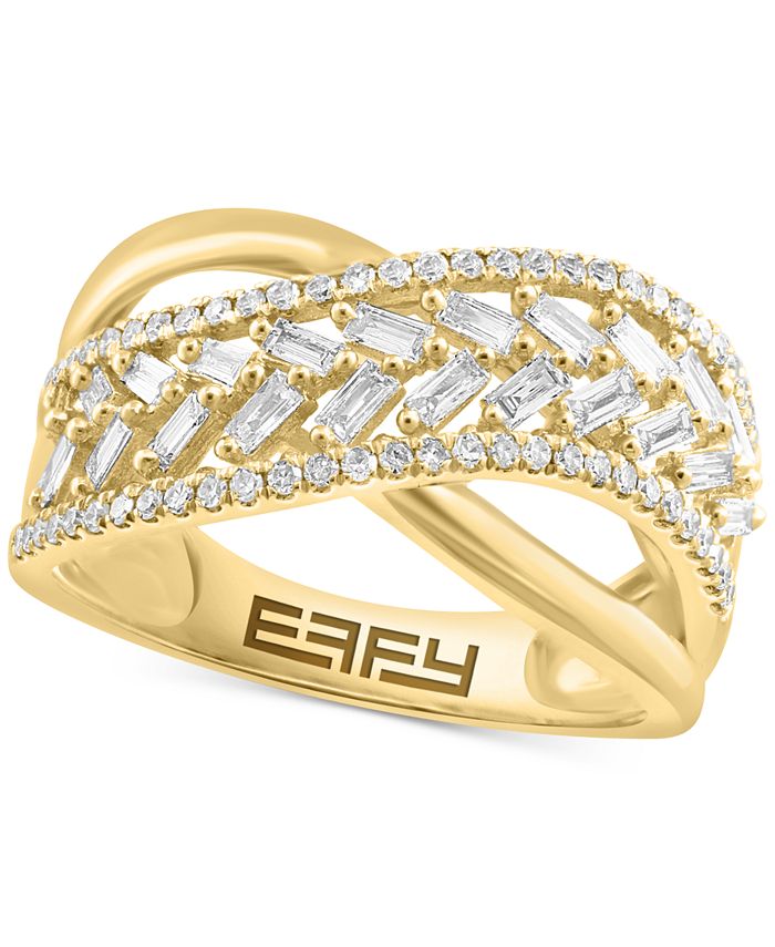 EFFY Collection EFFY® Diamond Sculptural Band Ring (1/2 ct. t.w.) in ...