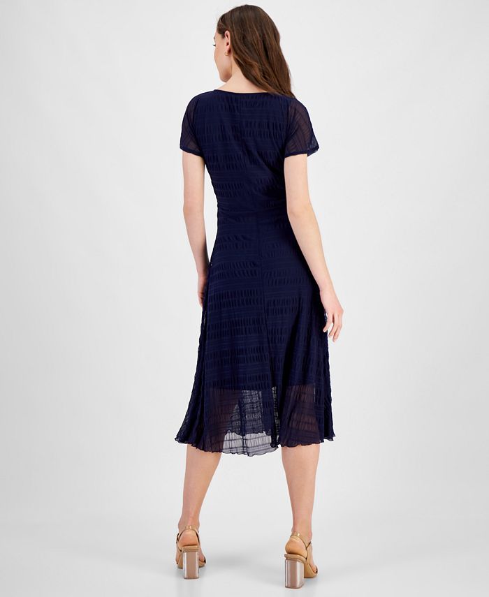 Robbie Bee Women's Tie-Front Midi Dress - Macy's