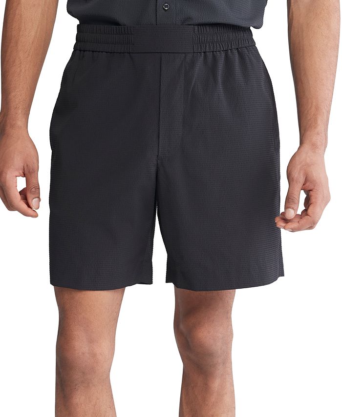Calvin Klein Mens Classic Fit Textured 7 Seersucker Shorts Macys