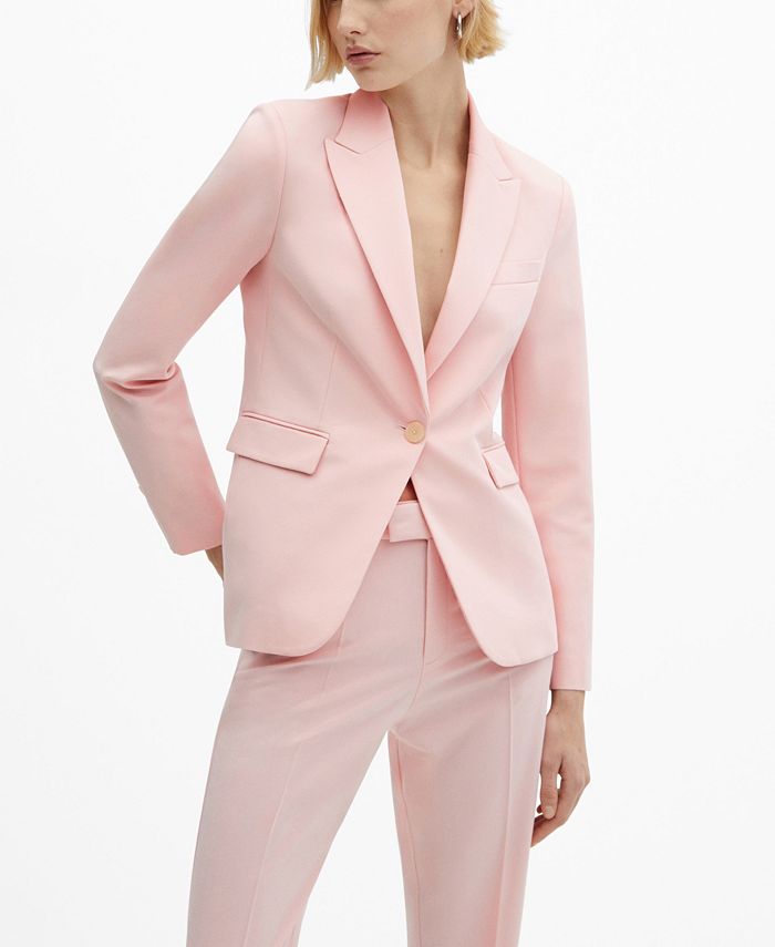MANGO Women's Fitted Suit Blazer - Macy's