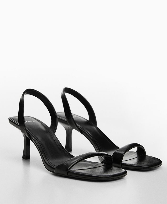 MANGO Women's Heel Non-Structured Sandals - Macy's