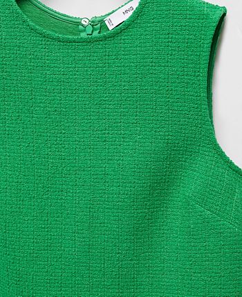 MANGO Women's Textured Short Dress - Macy's