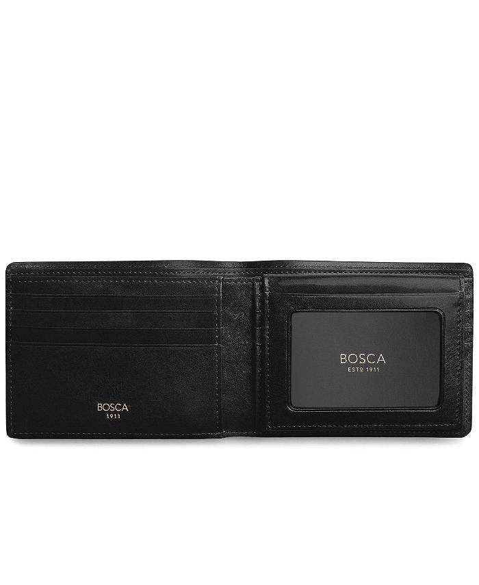 Bosca Men's Wallet, Dolce Leather Credit Wallet with I.D. Passcase - Macy's