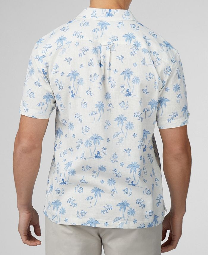 Ben Sherman Men's Resort Print Short Sleeve Shirt - Macy's