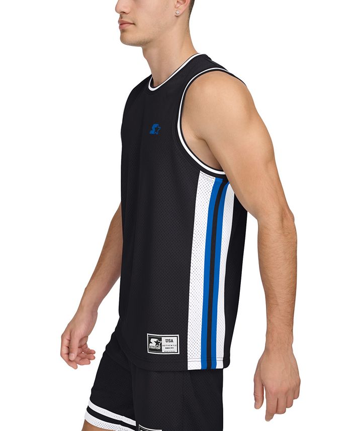 Starter Men's Classic-Fit Tipped Mesh Basketball Tank - Macy's