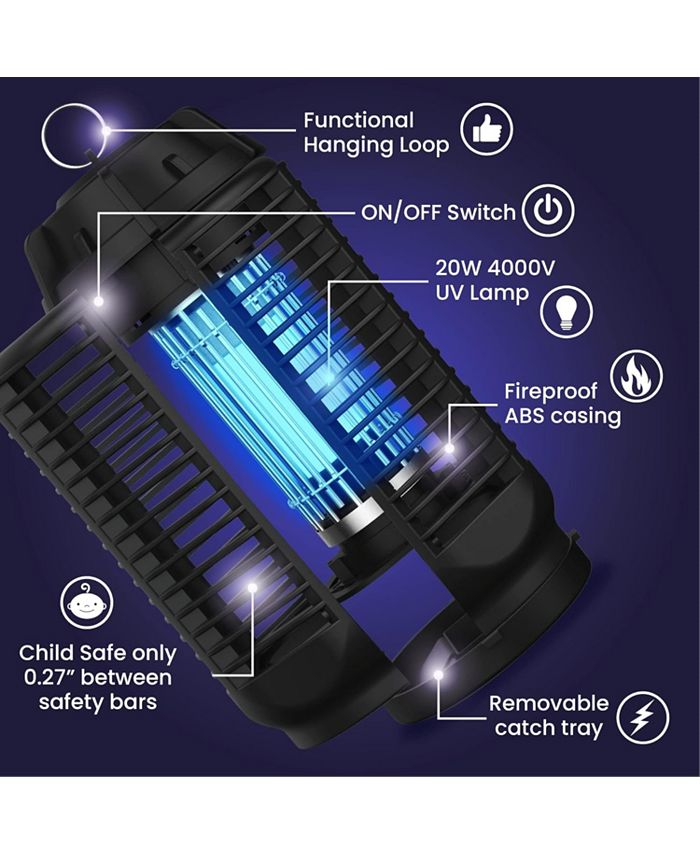 Liba Electric Bug Zapper, Waterproof Outdoor & Indoor Insect Killer ...