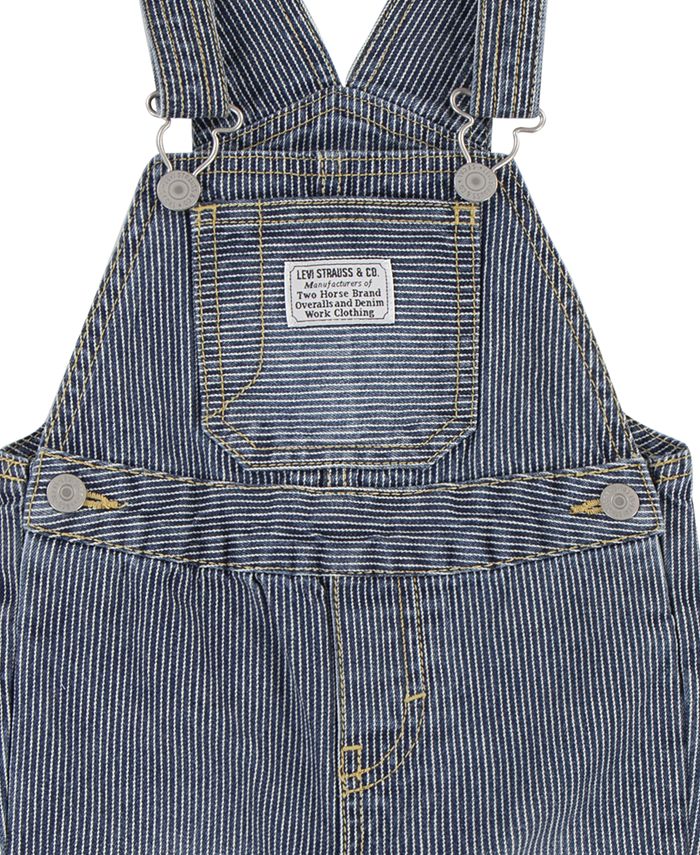 Levi's Infant Railroad Striped Overalls - Macy's