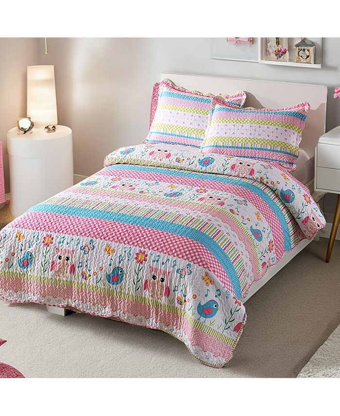MarCielo Kids Girls Quilt Set Bedspread Coverlet Set A73 Full - Macy's