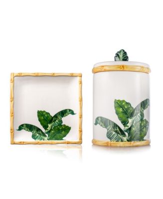 Godinger Jill Zarin Home Canister & Platter - Macy's