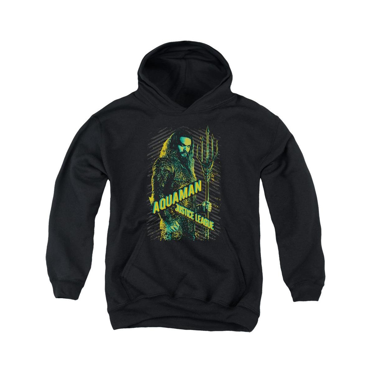 Click here for Justice League Movie Youth Aquaman Pull Over Hoodi... prices