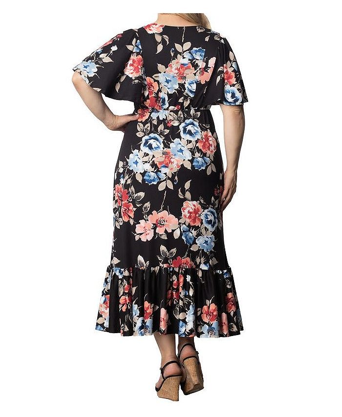 Kiyonna Plus Size Madrid Ruffled Dress - Macy's