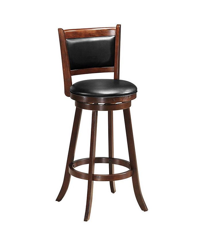 Slickblue 29 Inch Swivel Bar Height Stool Wooden Upholstered Dining ...