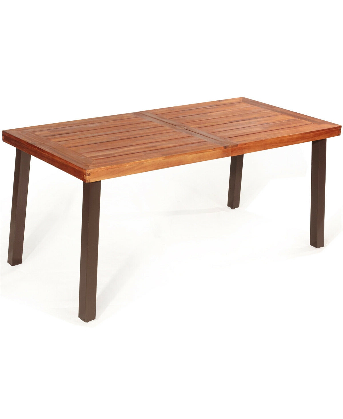 Click here for Slickblue Rectangular Acacia Wood Rustic Dining Fu... prices