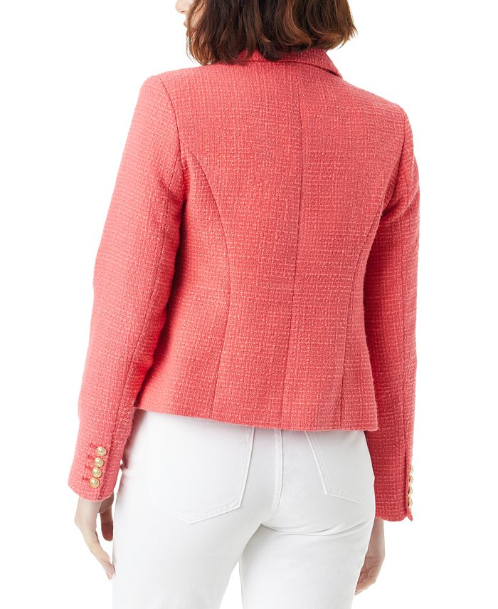Sam Edelman Women's Cheryl Cropped Tweed Blazer - Macy's
