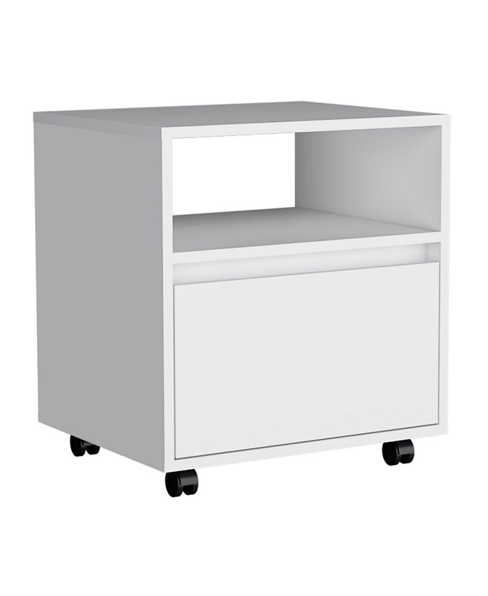Simplie Fun Austin Nightstand, Casters, Single Drawer - Macy's