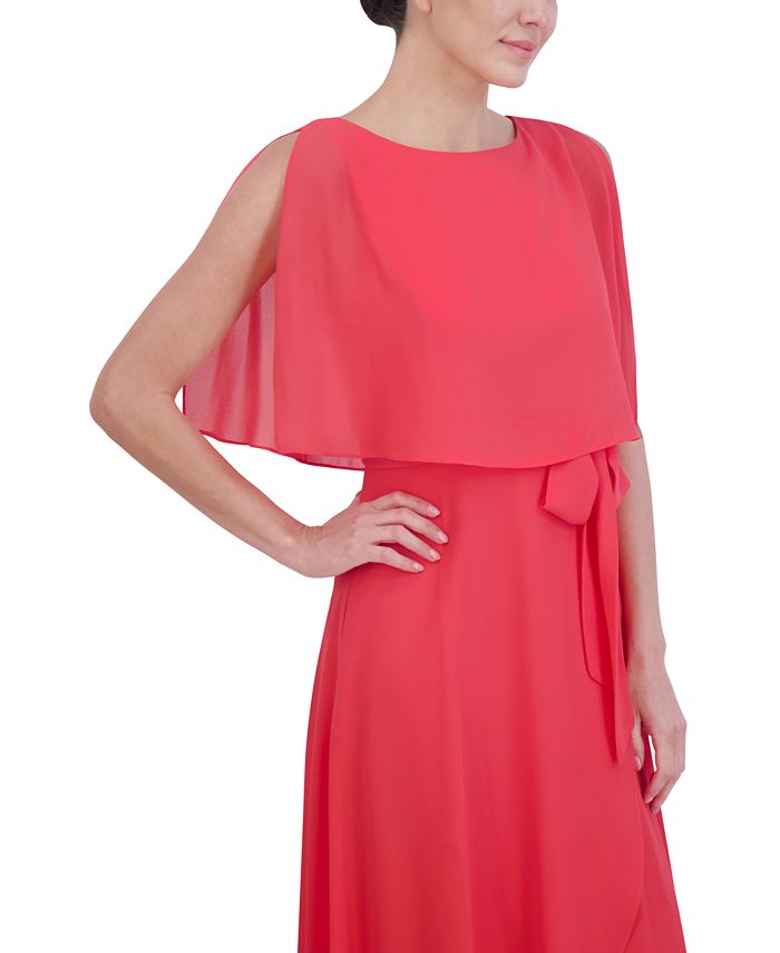 Jessica Howard Petite Split-Sleeve High-Low Maxi Dress - Macy's