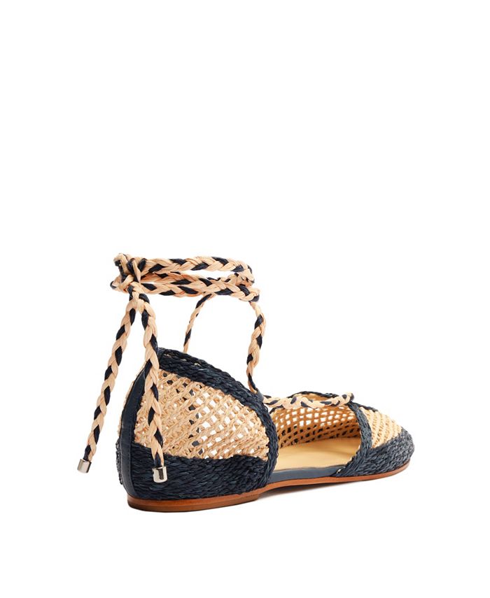 Schutz Women's Jessel Ankle Tie Ballet Flats - Macy's