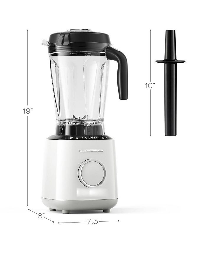 Slickblue 1500W Countertop Smoothies Blender with 10 Speed and 6 Pre ...