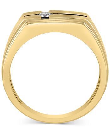 EFFY Collection EFFY® Men's Diamond East-West Cross Ring (1/6 ct. t.w ...