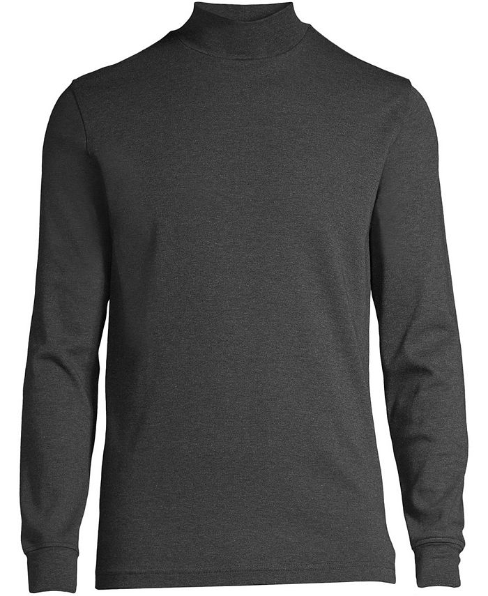 Lands End Big And Tall Super Soft Supima Mock Turtleneck Macys