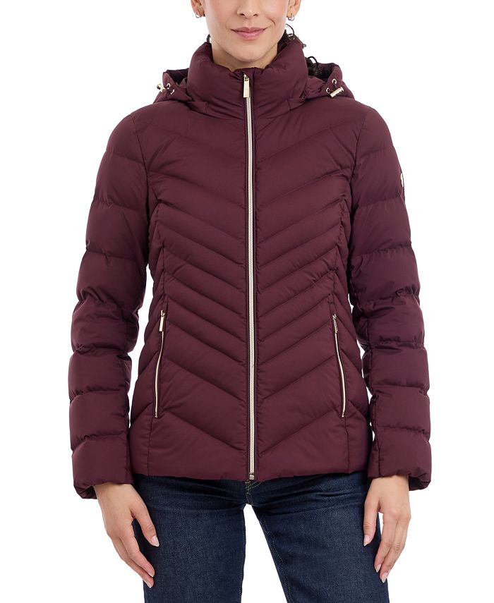 Michael Kors Women's Hooded Packable Down Puffer Coat, Created for Macy's - Macy's